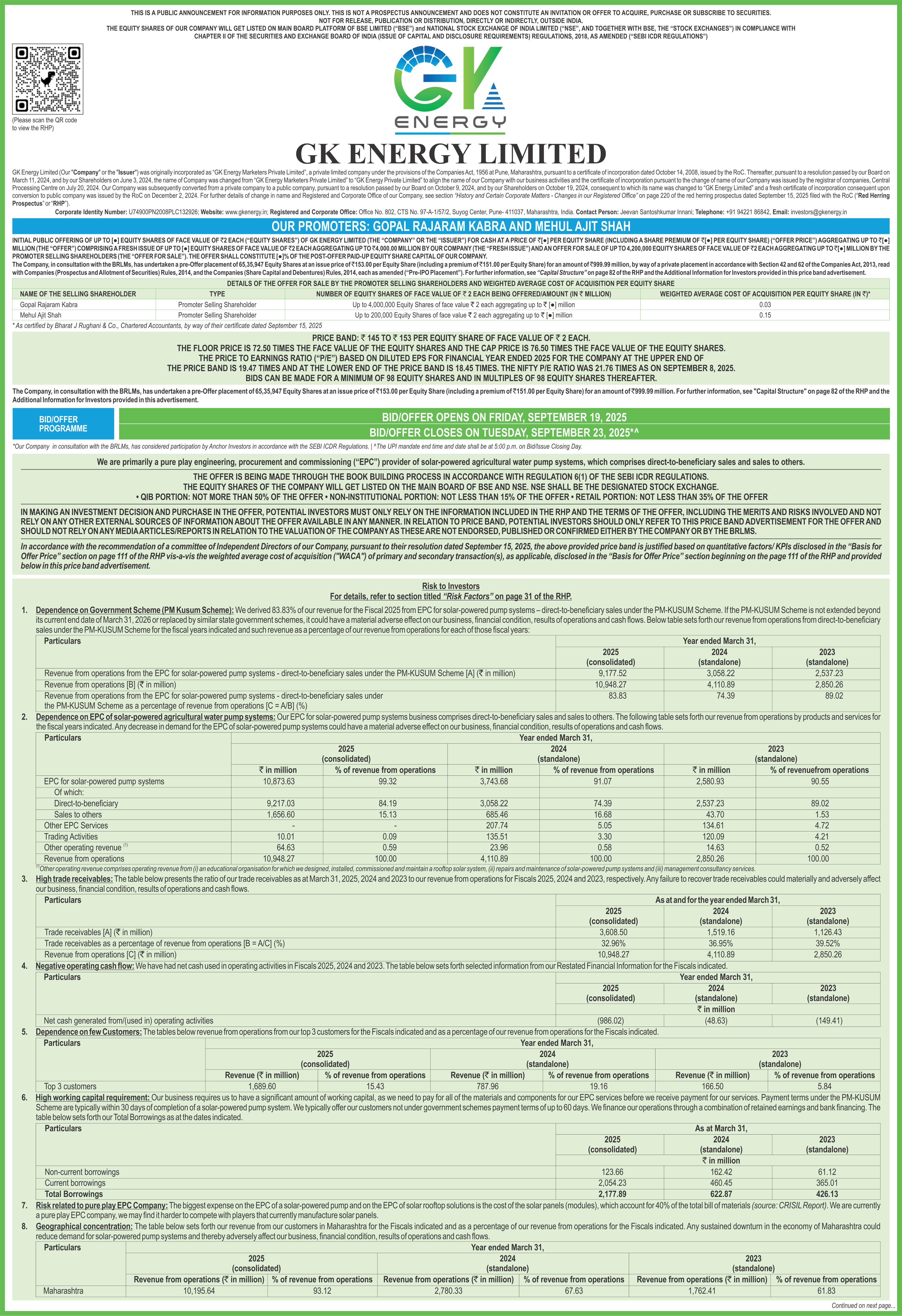 GK Energy Limited - Know Your IPO